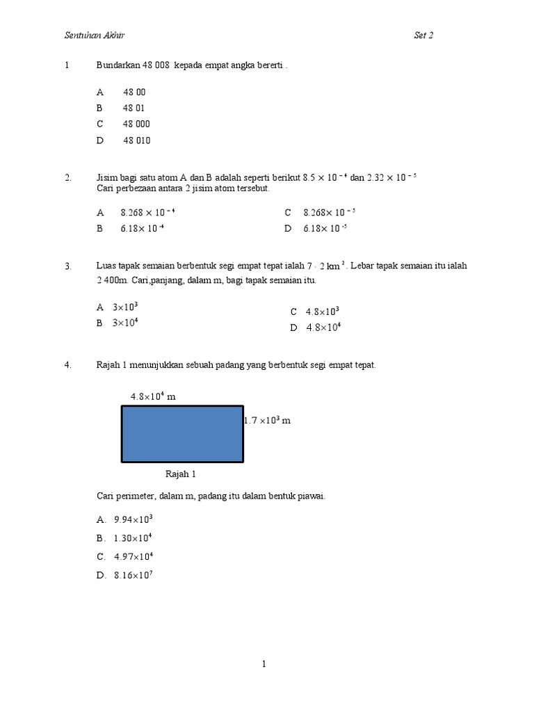 Contoh Soalan Set 1 | PDF