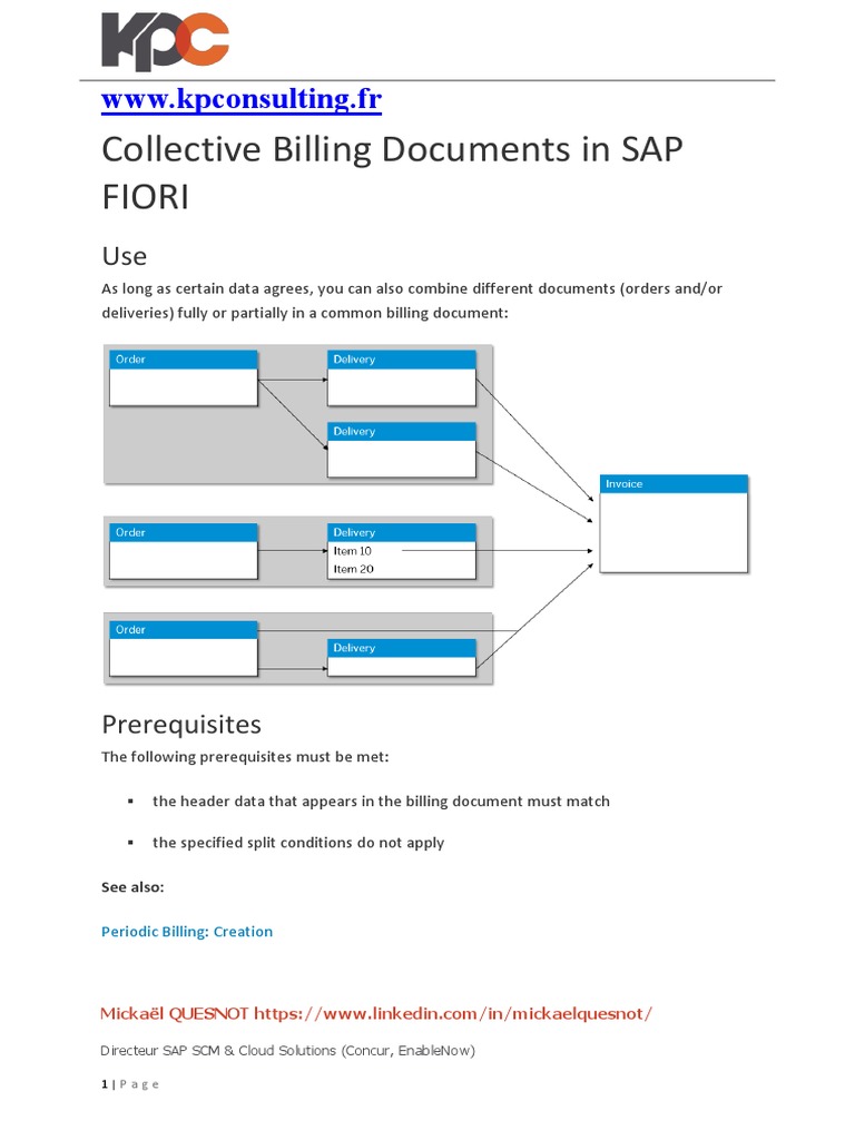 Collective Billing Documents | PDF
