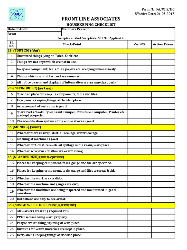 HOUSEKEEPING | PDF | Housekeeping