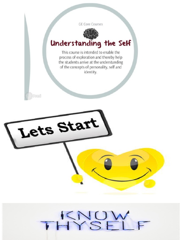 Understanding The Self | Download Free PDF | Self | Identity (Social Science)