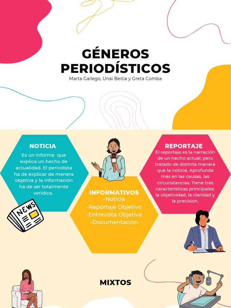 Géneros Periodísticos | PDF | Noticias | Comunicación