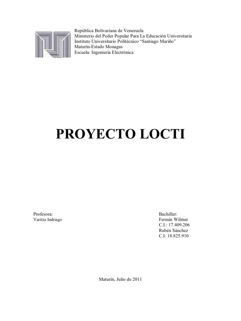 Trabajo Locti | PDF | Investigación y desarrollo | Science