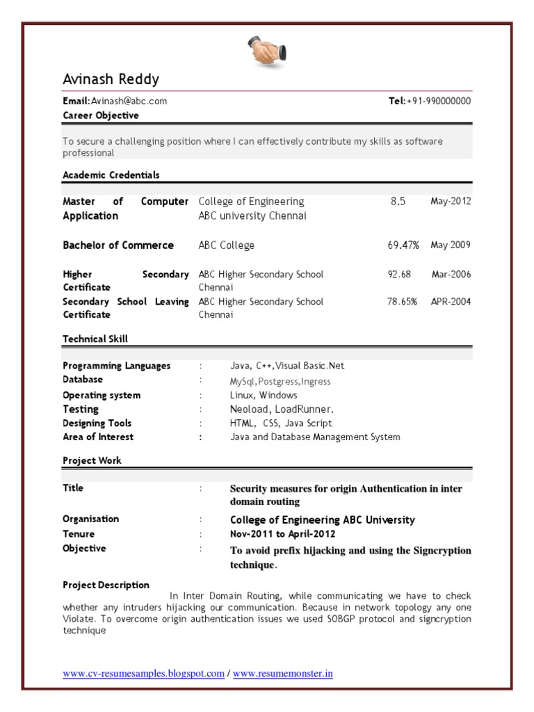 Computer Engineering Resume Format For Freshers | PDF | Computing ... Computer Engineering Resume Format For Freshers | PDF | Computing ...