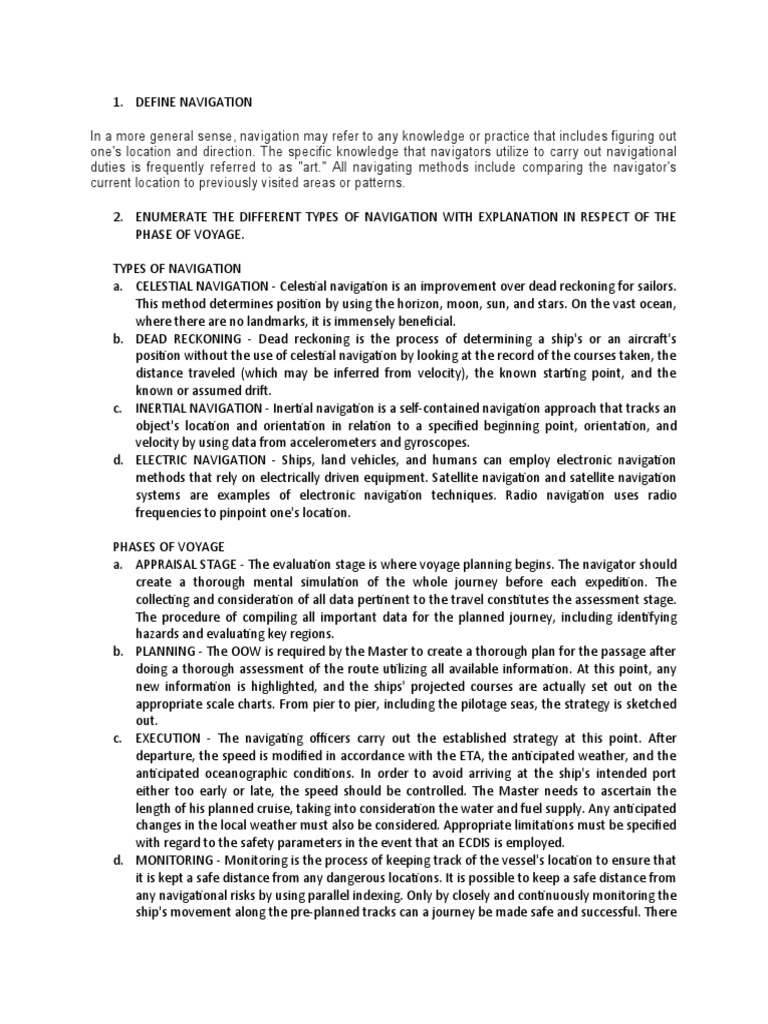 Introduction To Navigation | PDF | Navigation | Rotation