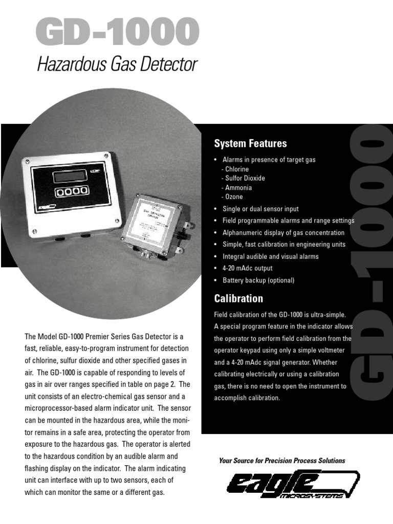 Chlorine Gas Monitoring Detector | PDF | Sensor | Computer Engineering