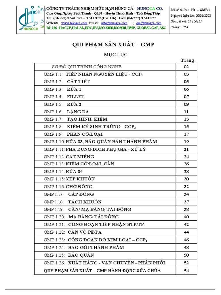 Qui Pham San Xuat GMP | PDF