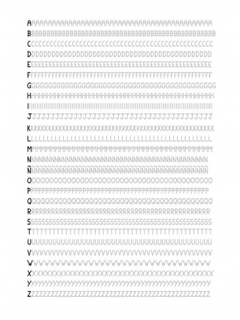 Plantillas, Caligrafía | PDF