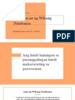 FILIPINO PARA SA NATATANGING GAMIT Modyul 1 | PDF