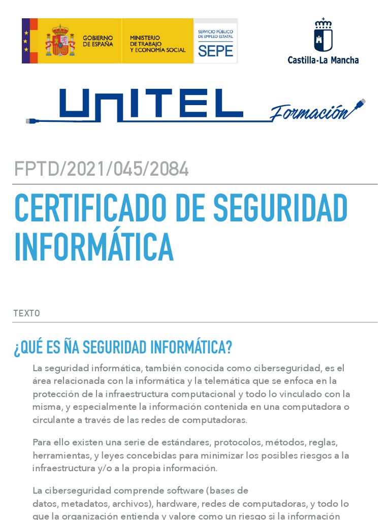 Presentacion Seguridad Informática | PDF | Seguridad | La seguridad informática