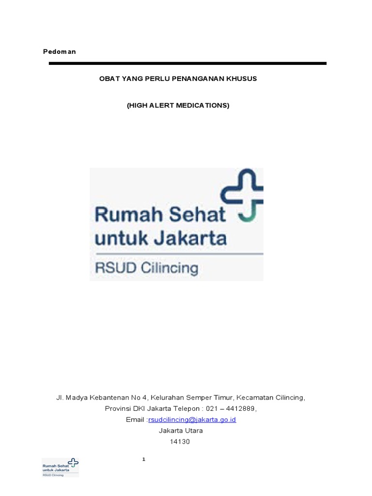 Panduan High Alert | PDF