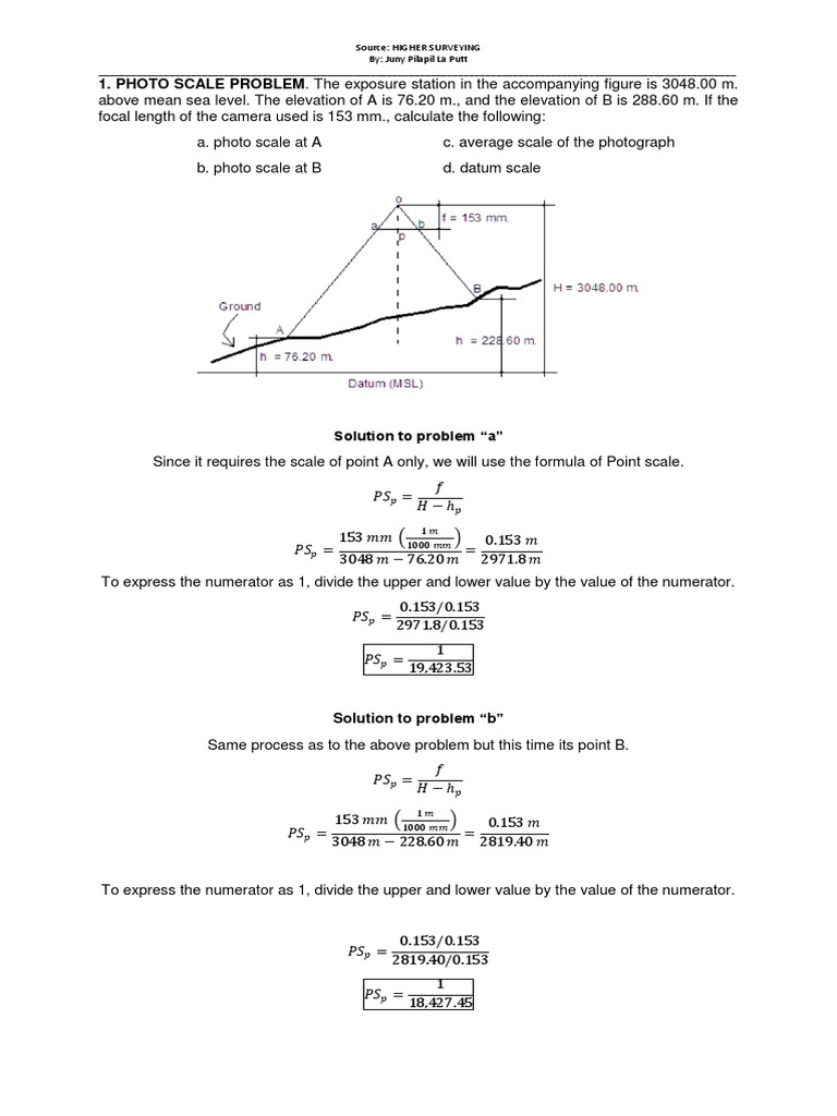 sample problem | PDF | Area | Length