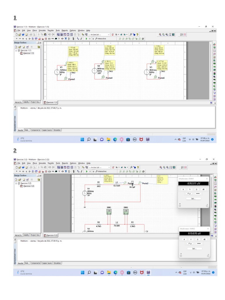 Simulaciones Unidad 1 | PDF