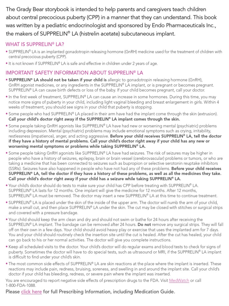 Grady Bear | PDF | Selective Serotonin Reuptake Inhibitor | Endocrinology