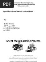 Sheet Metal Working: by Dr. V Phanindra Bogu Dept. of Mech. Engg | PDF ...