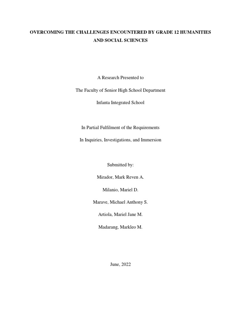 Sample of Qualitative Research (Content Analysis) | PDF | Educational ...