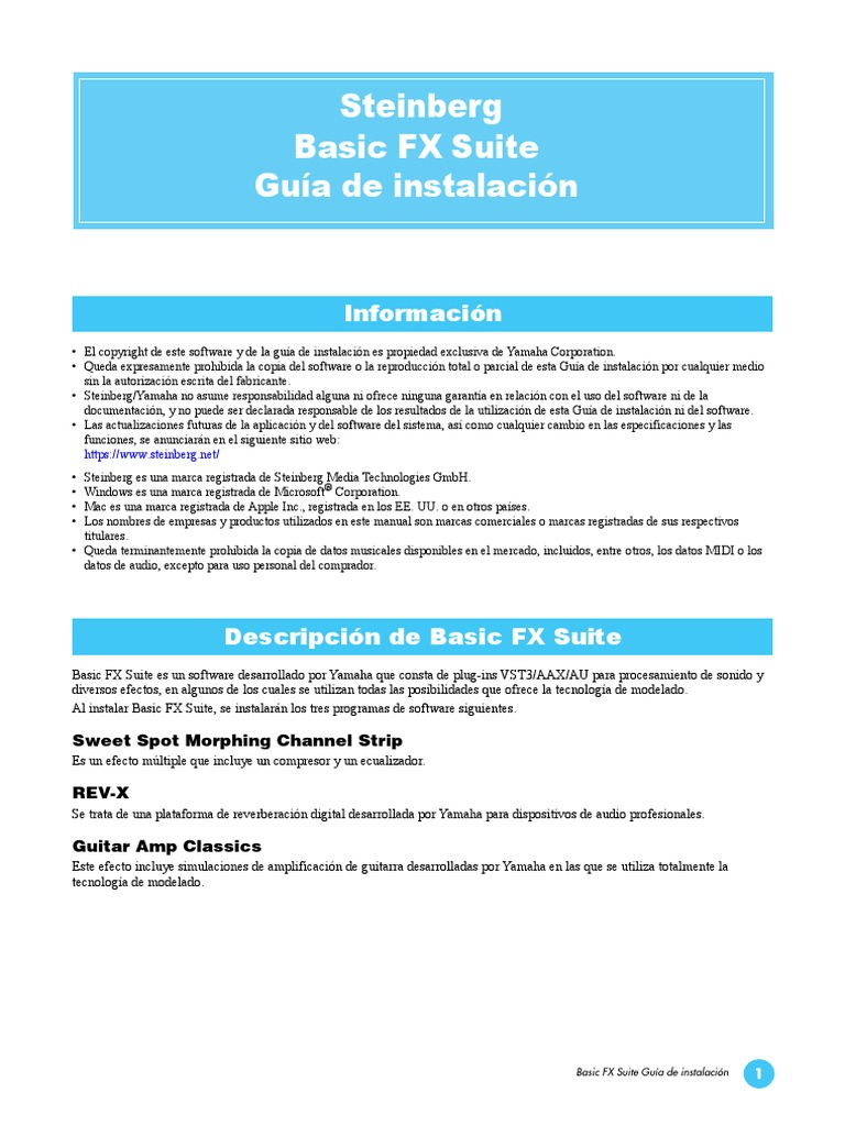 Basic Fx Suite Installation Guide Espanol Pdf Ventana Informática