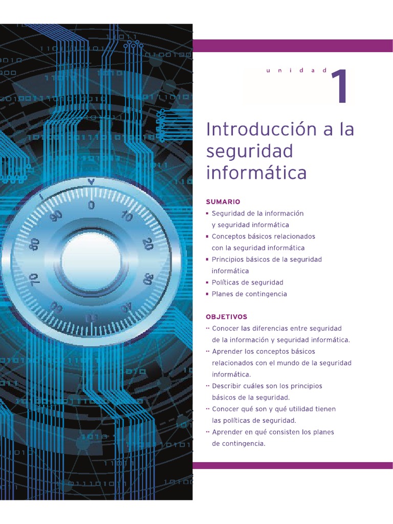 Unidad 1 - Introduccion A La Seguridad Informatica | PDF