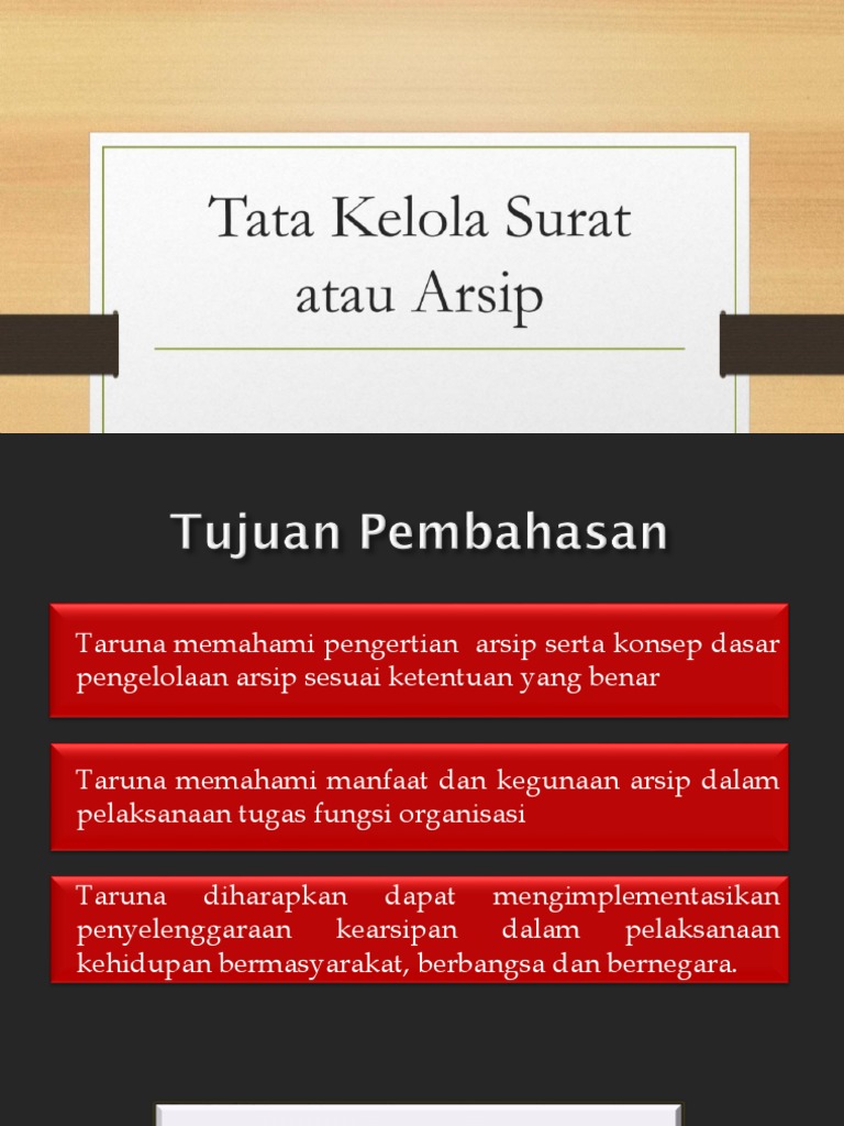 Tata Kelola Surat Atau Arsip | PDF