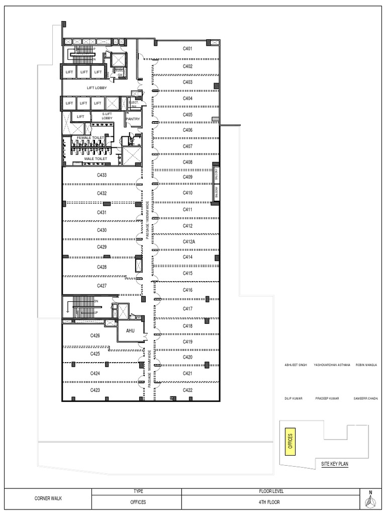 Corner Walk Offices 4th Floor | PDF