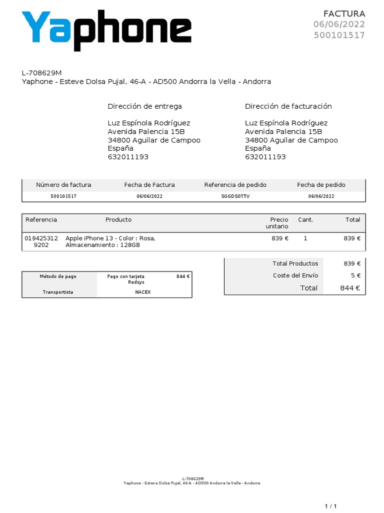 Yaphone - Esteve Dolsa Pujal, 46-A - AD500 Andorra La Vella - Andorra | PDF | Mac OS ...