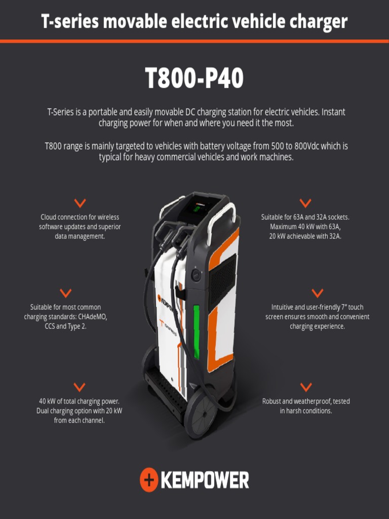 Kempower T Series t800 p40 Technical Data Eng | PDF | Alternating ...