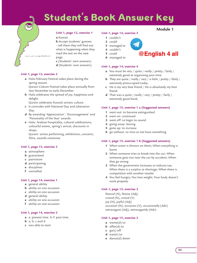 G11 SB & WB Answers | PDF | Radio | Stress (Linguistics)