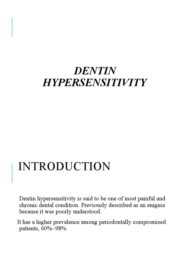 Hyper Sen | PDF | Dentin | Periodontology