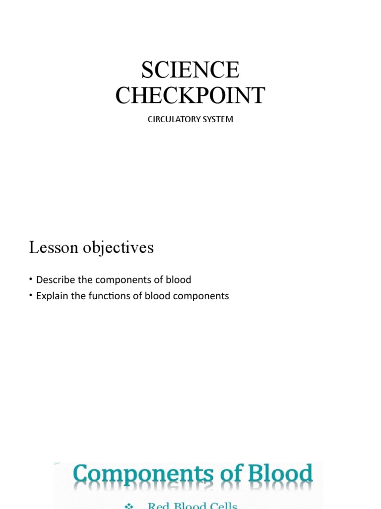 Components of Blood | PDF