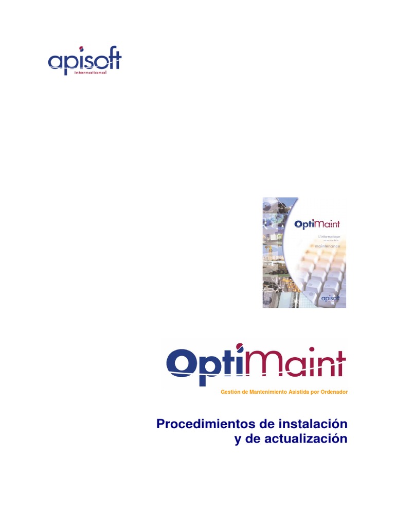Guía de Instalación de OptiMaint | PDF | Mi sql | Bases de datos