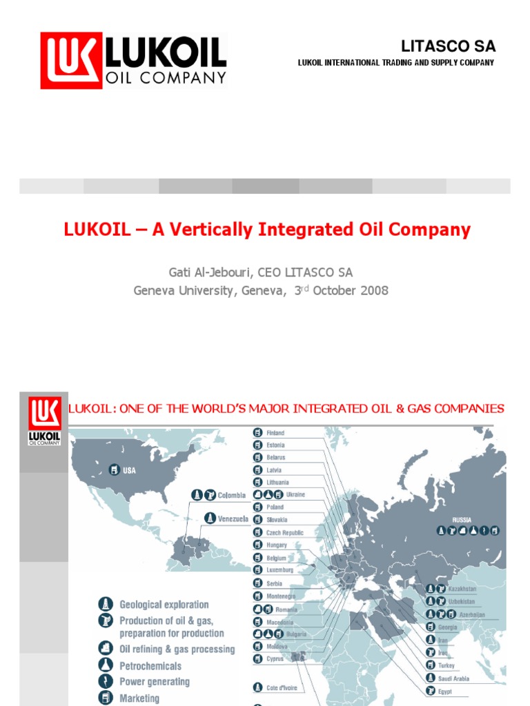 Lukoil A-Vertically Integrated Oil Company | PDF | Petroleum | Hedge (Finance)