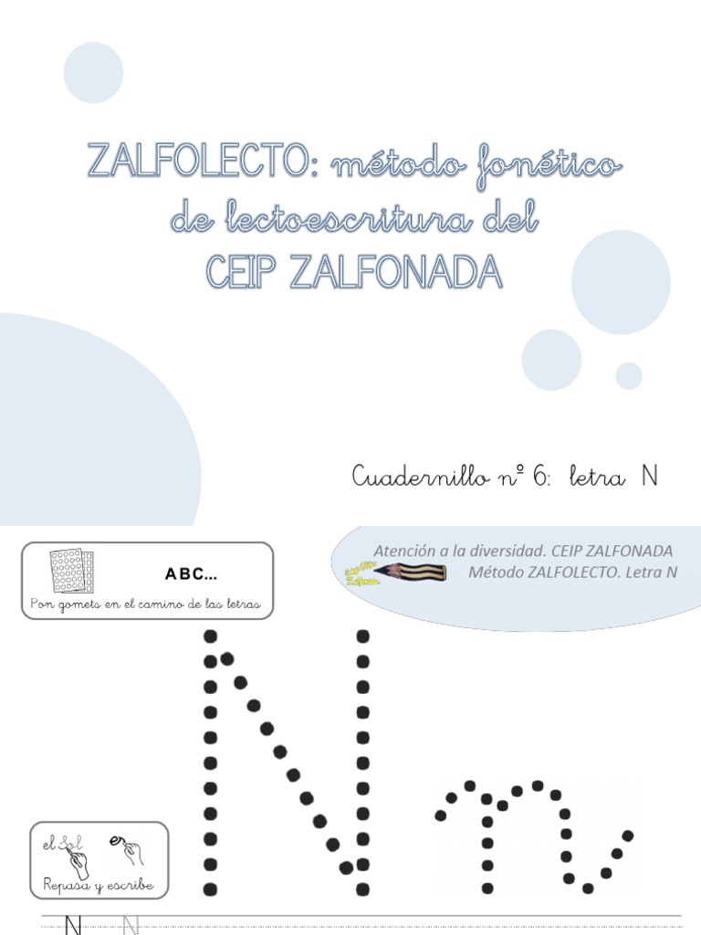 Método ZALFOLECTO: Letra N | PDF