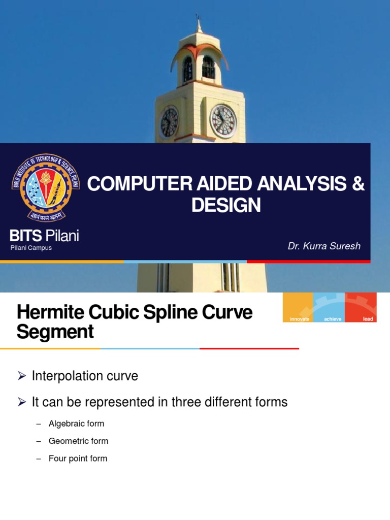 Computer Aided Analysis & Design: BITS Pilani | PDF | Spline (Mathematics) | Mathematical Objects