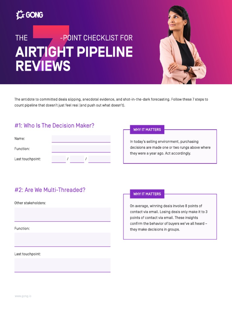 The 7 Point Checklist For Airtight Pipeline Reviews | PDF | Mass Media ...