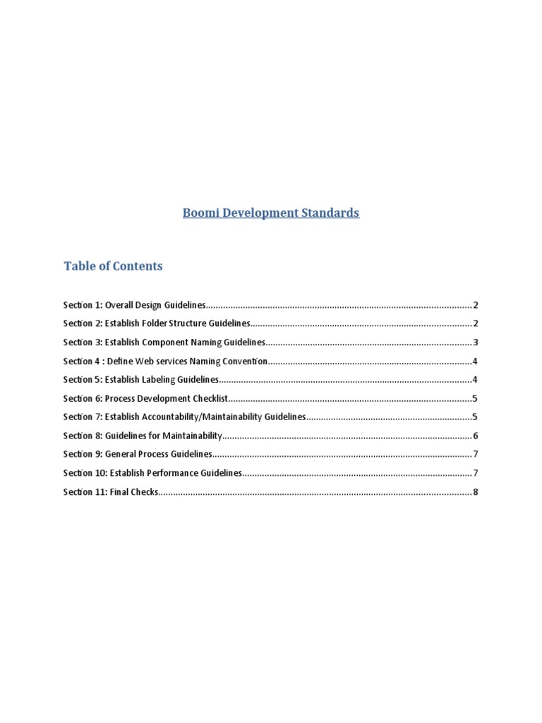Coding Standards - Boomi | PDF | World Wide Web | Internet & Web
