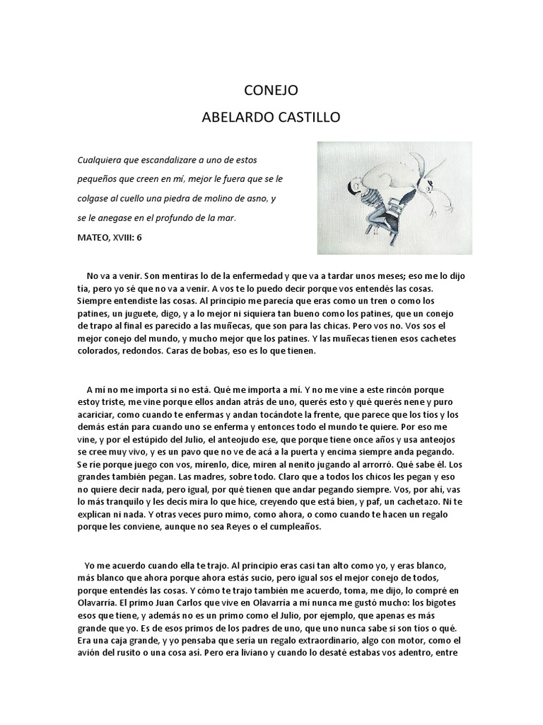 Conejo - Abelardo Castillo | PDF
