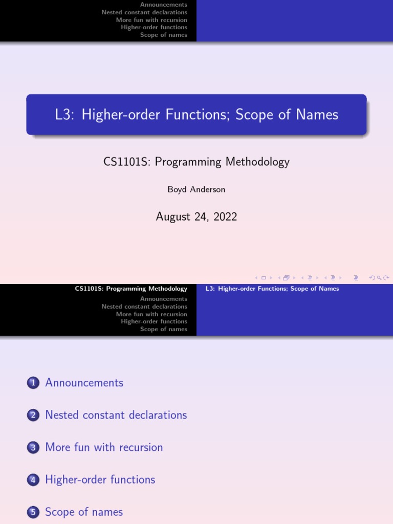 Lecture L3 View Pdf Scope Computer Science Computing