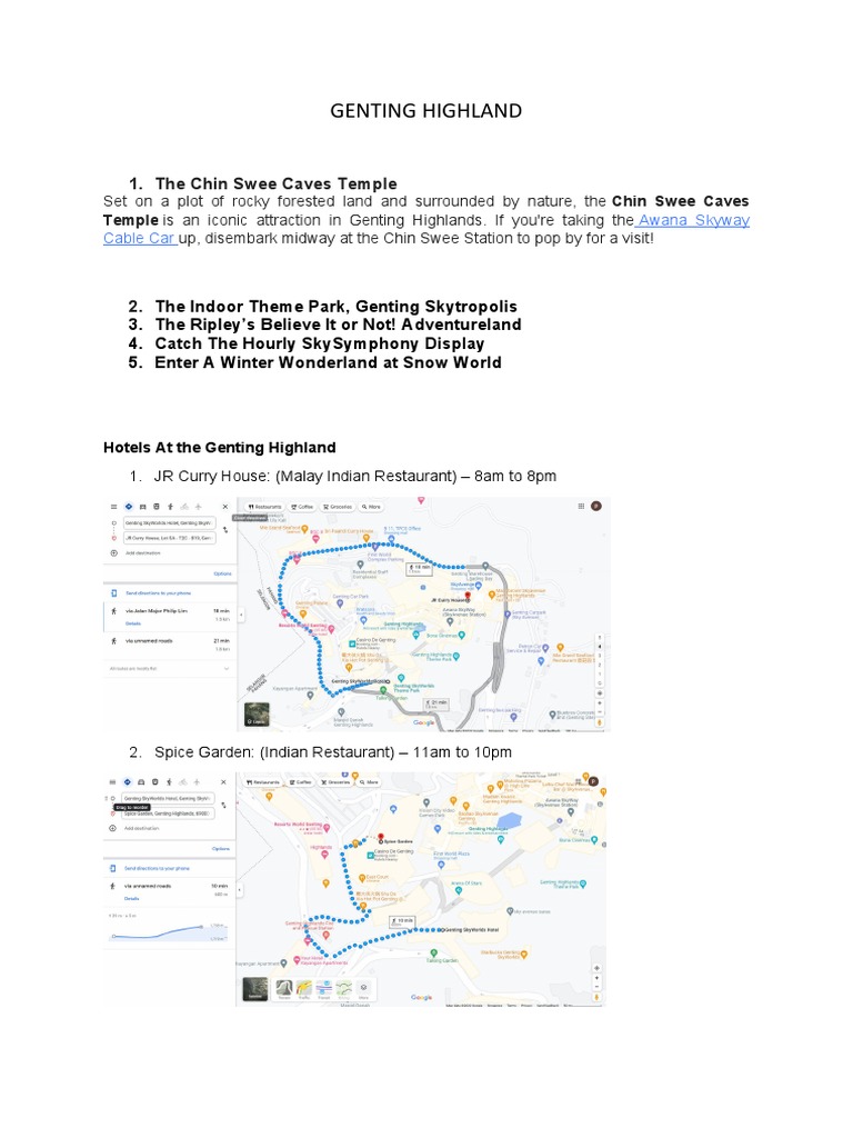 Genting Highland | PDF