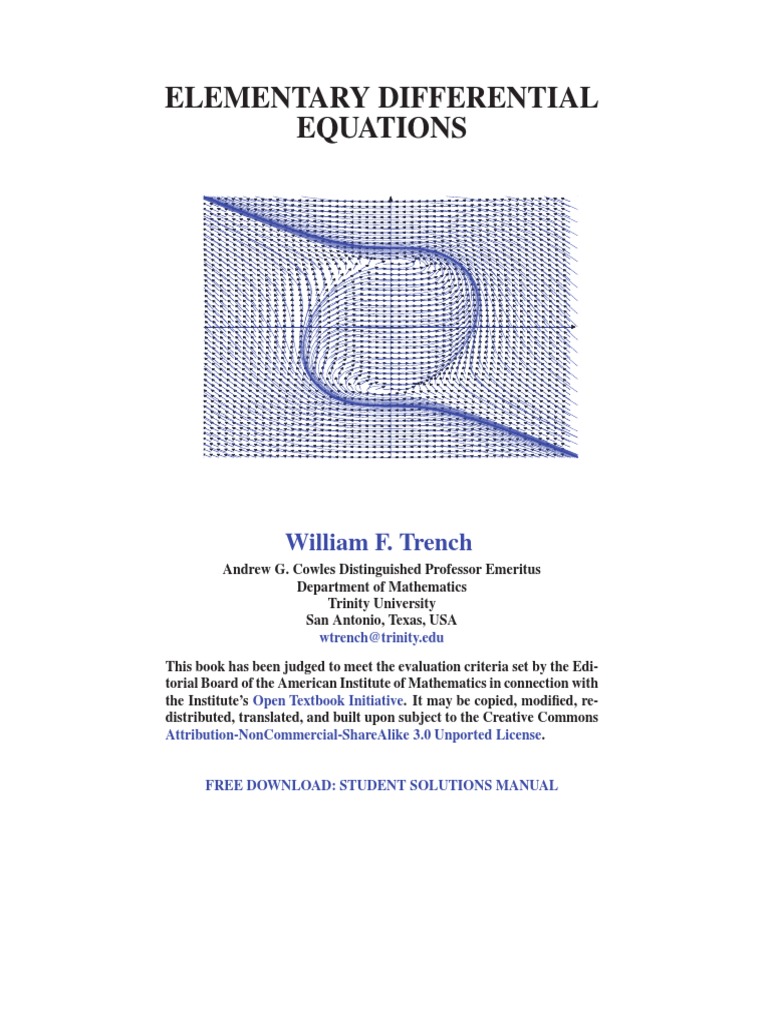 Math Trench Ode Uco 2 | PDF | Equations | Differential Equations