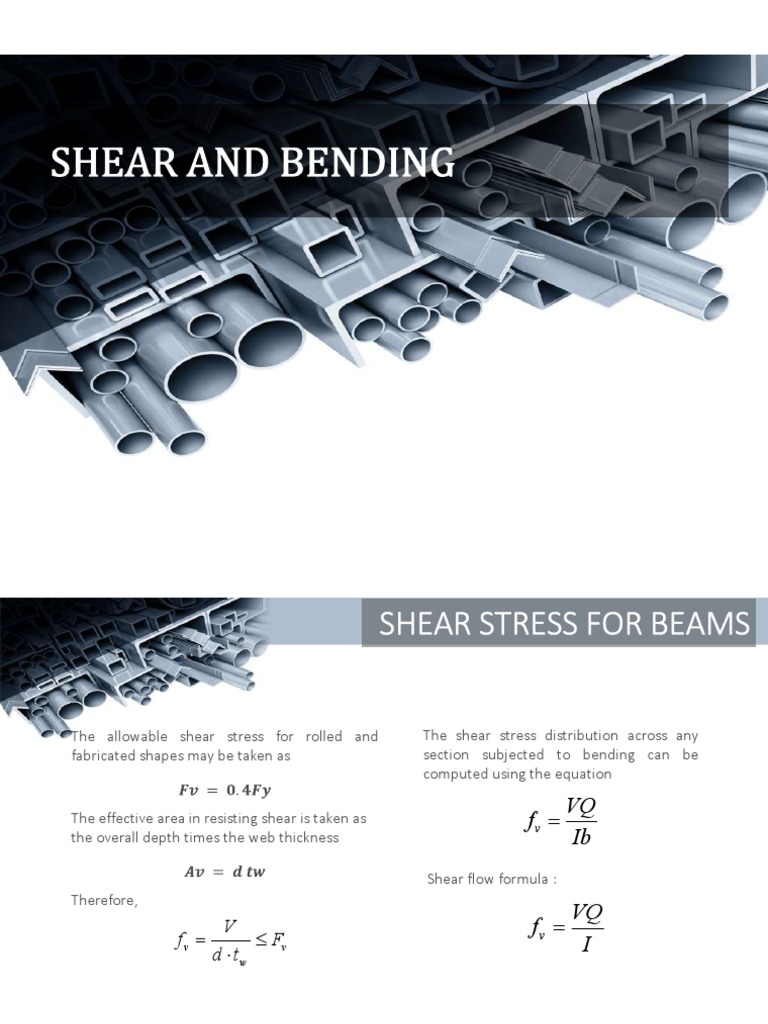 Shear Stress Analysis for Beams | PDF