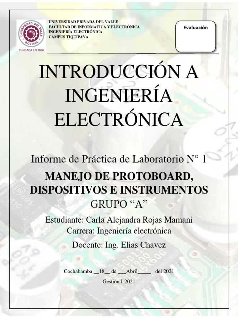 Laboratorio 1 MANEJO DE PROTOBOARD 1 | PDF | Electrónica | Arduino
