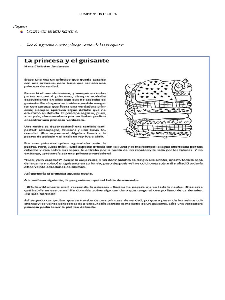 Comprensión-Lectora 3 | PDF | Cuentos | Escritura