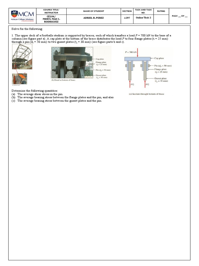 Task 2 | Download Free PDF | Stress (Mechanics) | Screw