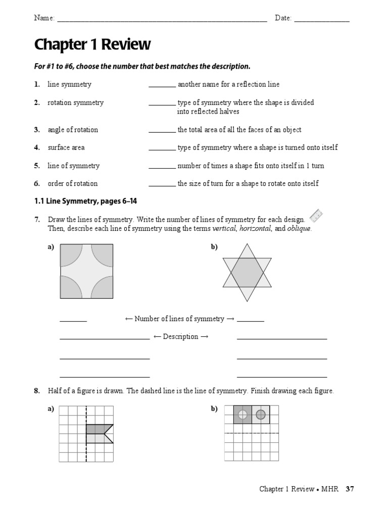 Mathlinks 9 Review Bundles CH 1 | Download Free PDF | Shape | Area