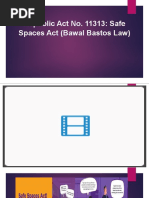 Powerpoint Presentation of Safe Spaces Act RA 11313 | PDF | Sexual ...