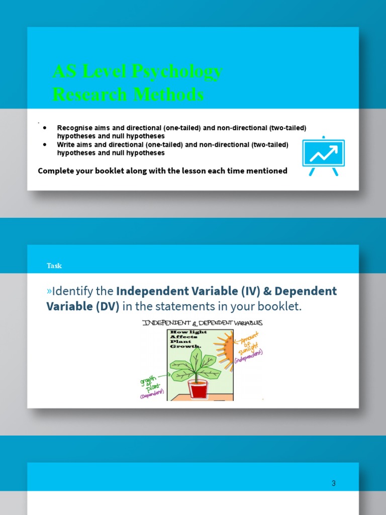 Research Methods - Lesson 2 | PDF | Hypothesis | Experiment