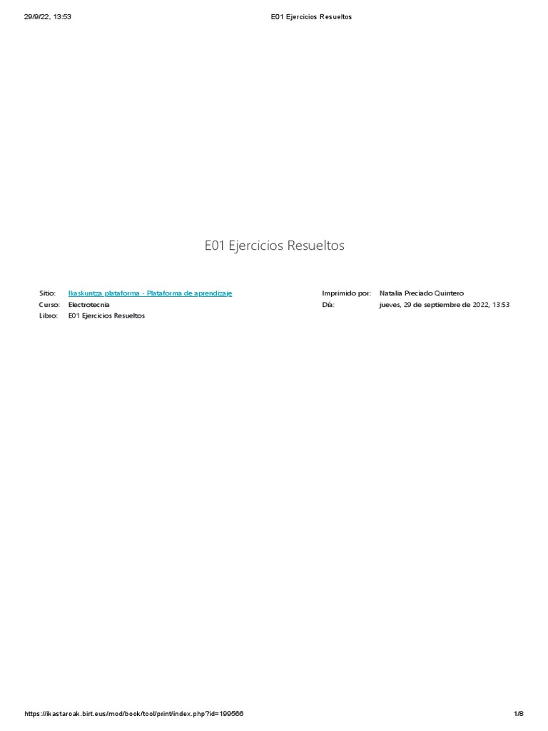 E01 Ejercicios Resueltos | PDF | Condensador | Electricidad