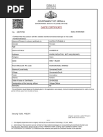 One and The Same Certificate: Government of Kerala | PDF | Written Communication | Privacy