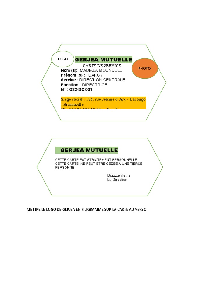 Carte de Service | PDF