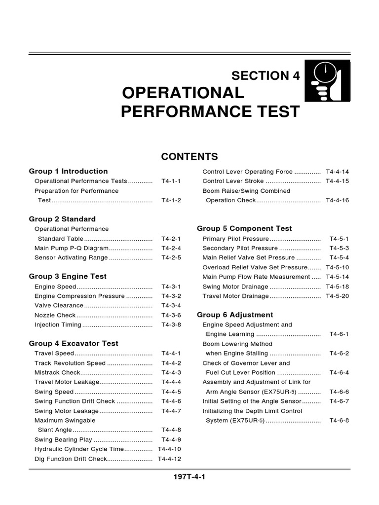 Quantitative Evaluation of Excavator Systems and Functions Through ...