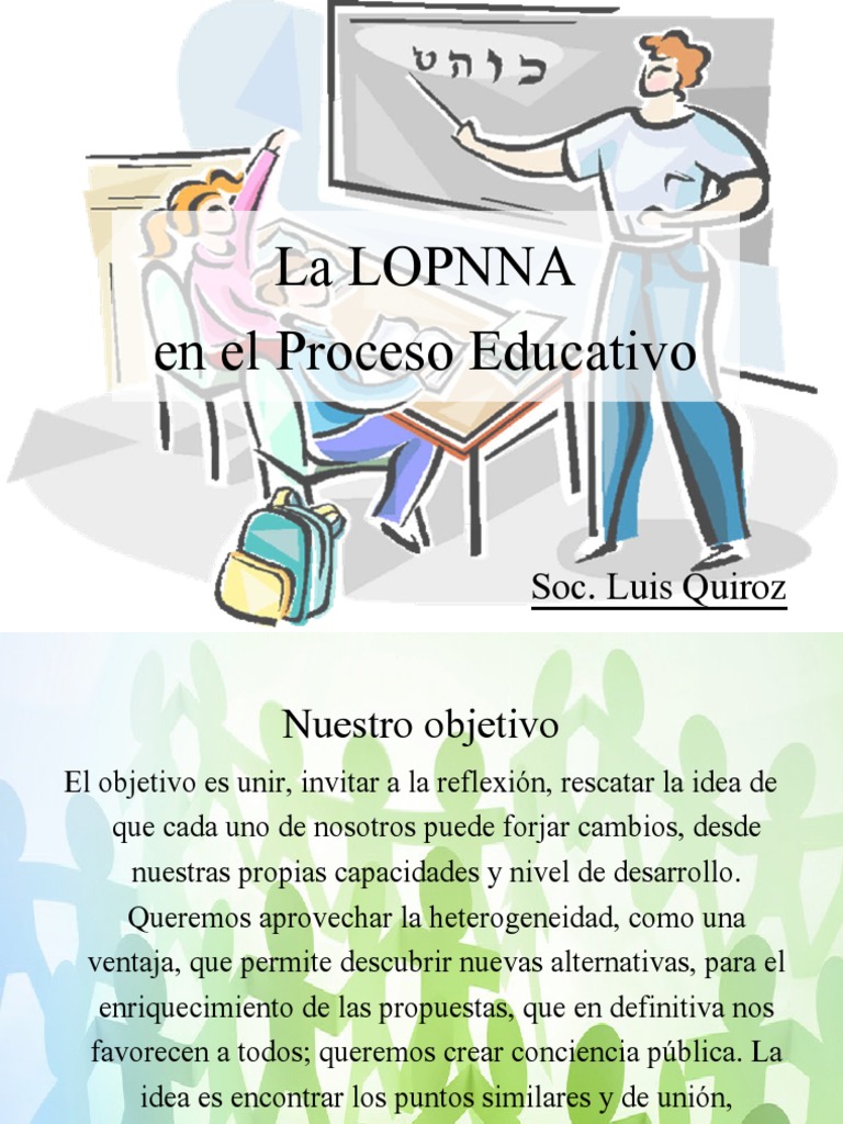 La Lopnna en El Proceso Educativo 2018 | PDF | Derecho penal | Estado (política)